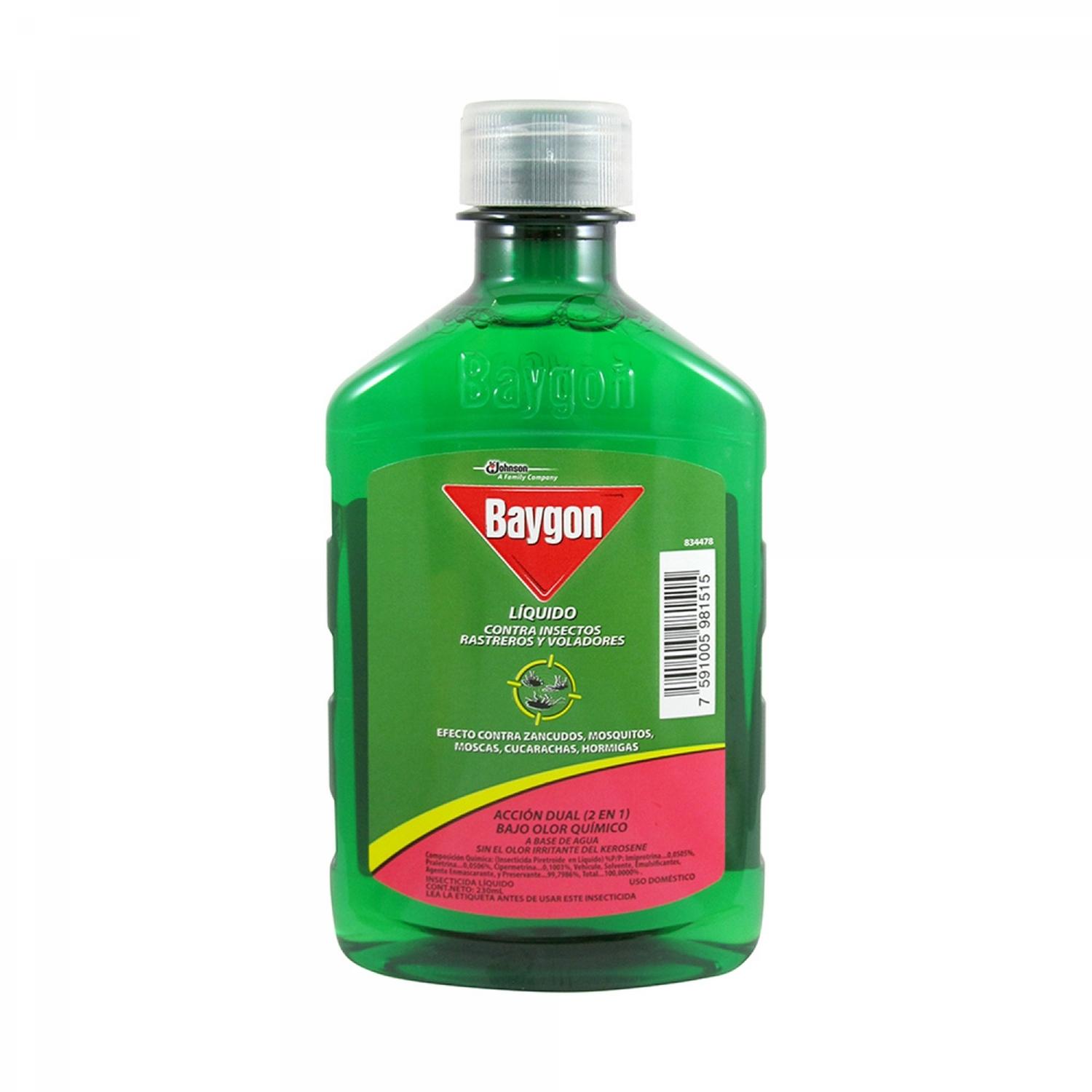 Baygon Líquido Mata Insectos Voladores Y Rastreros 230ml – Yolocompro
